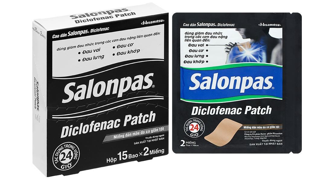 Salonpas(diclofenac patch)(màu đen)
